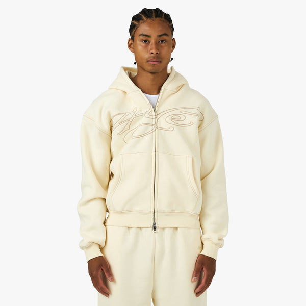 4YE Signature Zip Hoodie Ivory / Cream – Livestock
